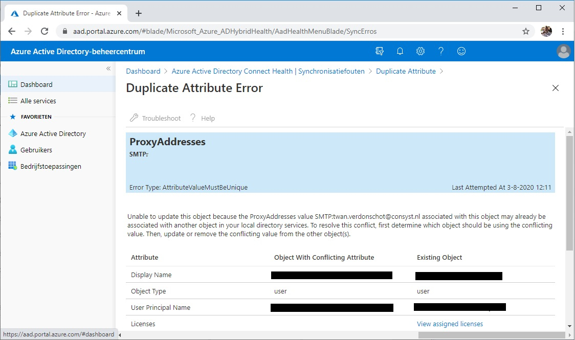 Azure-AD sync issue – Steijvers.com
