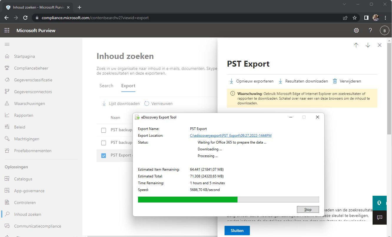 Exchange Online PST Export met Microsoft Purview – Steijvers.com